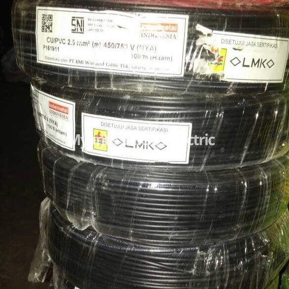 Jual Kabel NYA 2,5 2.5 mm KABEL METAL atau KABELINDO Roll 100m Listrik ...