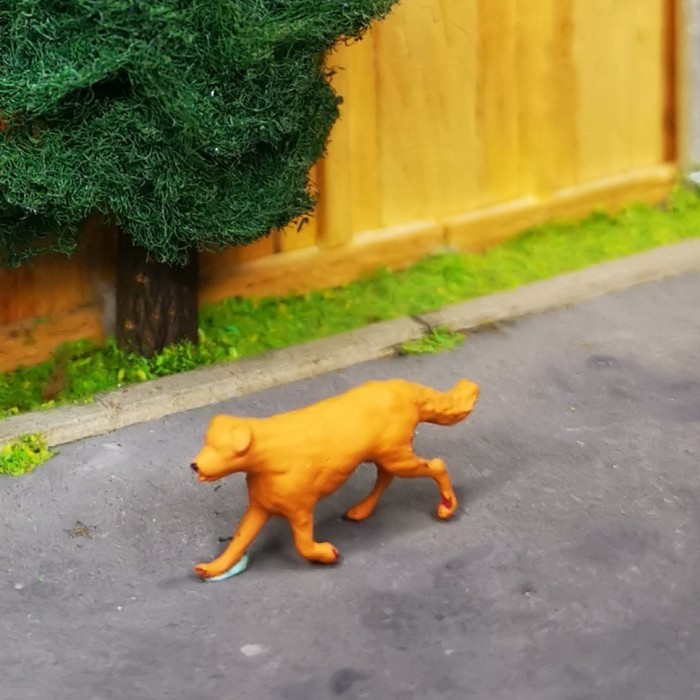 Jual LK99 3D Receh 1 64 Golden Retriever Diorama Maket Miniatur Hot ...