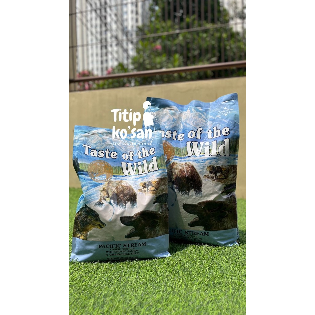 Jual KL Kibble Dog Food Taste of the Wild Pacific Stream Canine with ...