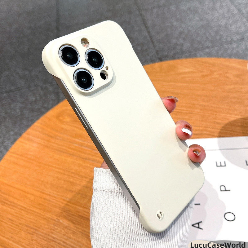 Jual Frameless Ultra Thin Casing iPhone 11 XR 13 15 12 14 Pro Max Luxury Import Mewah Hitam ...