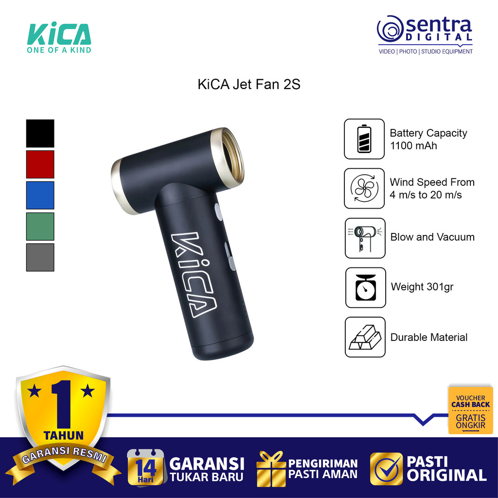 Jual Kica Jet Fan 2S Portable Air Duster Kipas Angin Jetfan Vacuum Mini | Shopee Indonesia