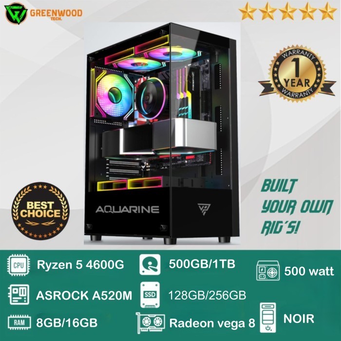 Jual PC Gaming CPU AMD RYZEN 5 4600G HEMAT DAYA -KOMPUTER DESIGN, GAME ...