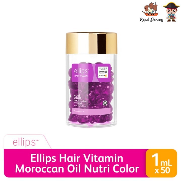 Jual Ellips Hair Vitamin Nutri Color Jar 50 x 1 mL | Shopee Indonesia