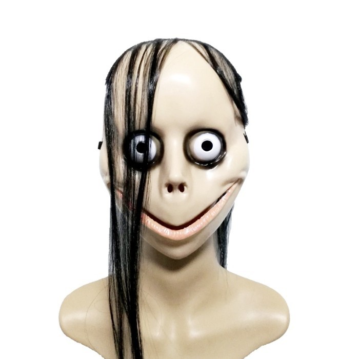 Jual Topeng Hantu Jepang MOMO Halloween Scary Ghost Mask Halowen ...