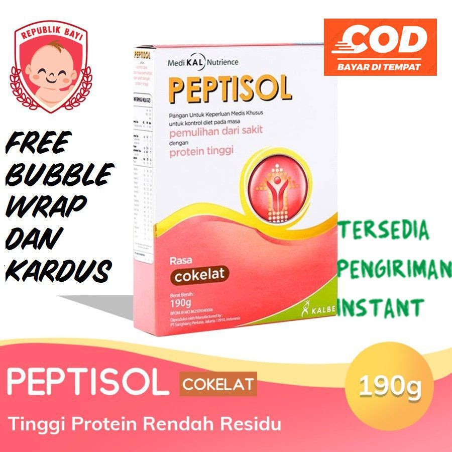 Jual Peptisol Coklat 190 gram Nutrisi Tinggi Protein TERBARU MURAH FREE ...