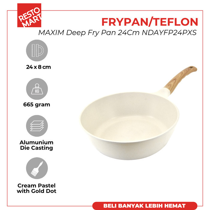 Jual Deep Frypan 24 cm MAXIM Alumunium Die Casting (1091777)(F0 ...