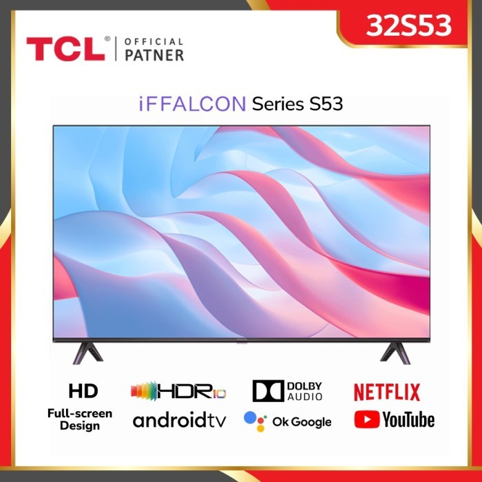 Jual TCL x IFFALCON 32" Smart TV 32S53 Bezelless Official | Shopee Indonesia