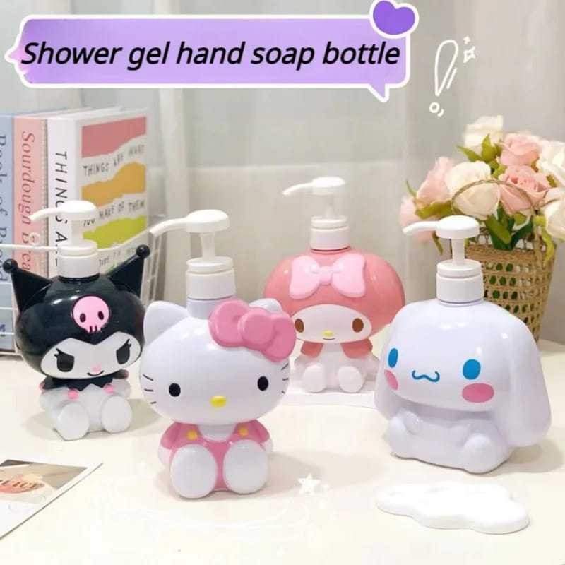 Jual Sanrio Botol Pump Tempat Sabun Wadah Sabun Cair Kuromi Hello Kitty ...