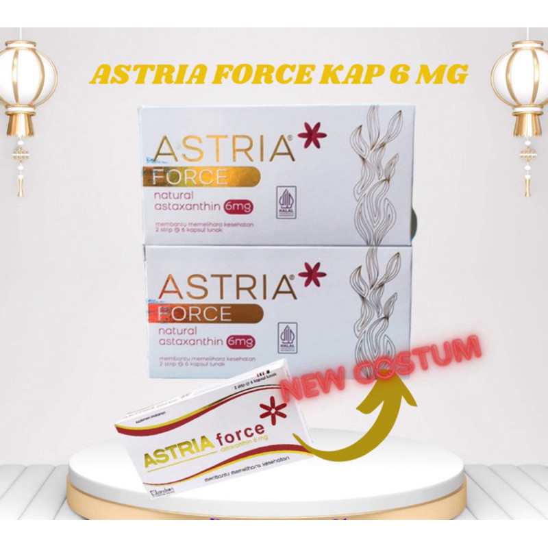 Jual ASTRIA Force Astaxanthin 6mg 2 Strip - Box | Shopee Indonesia