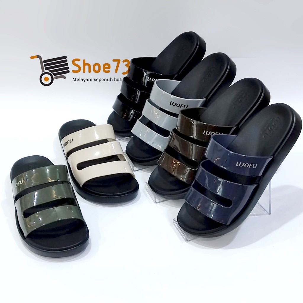 Jual LUOFU E 6222 - SH6WK SIZE 36-40 | Sandal selop jelly wanita ...