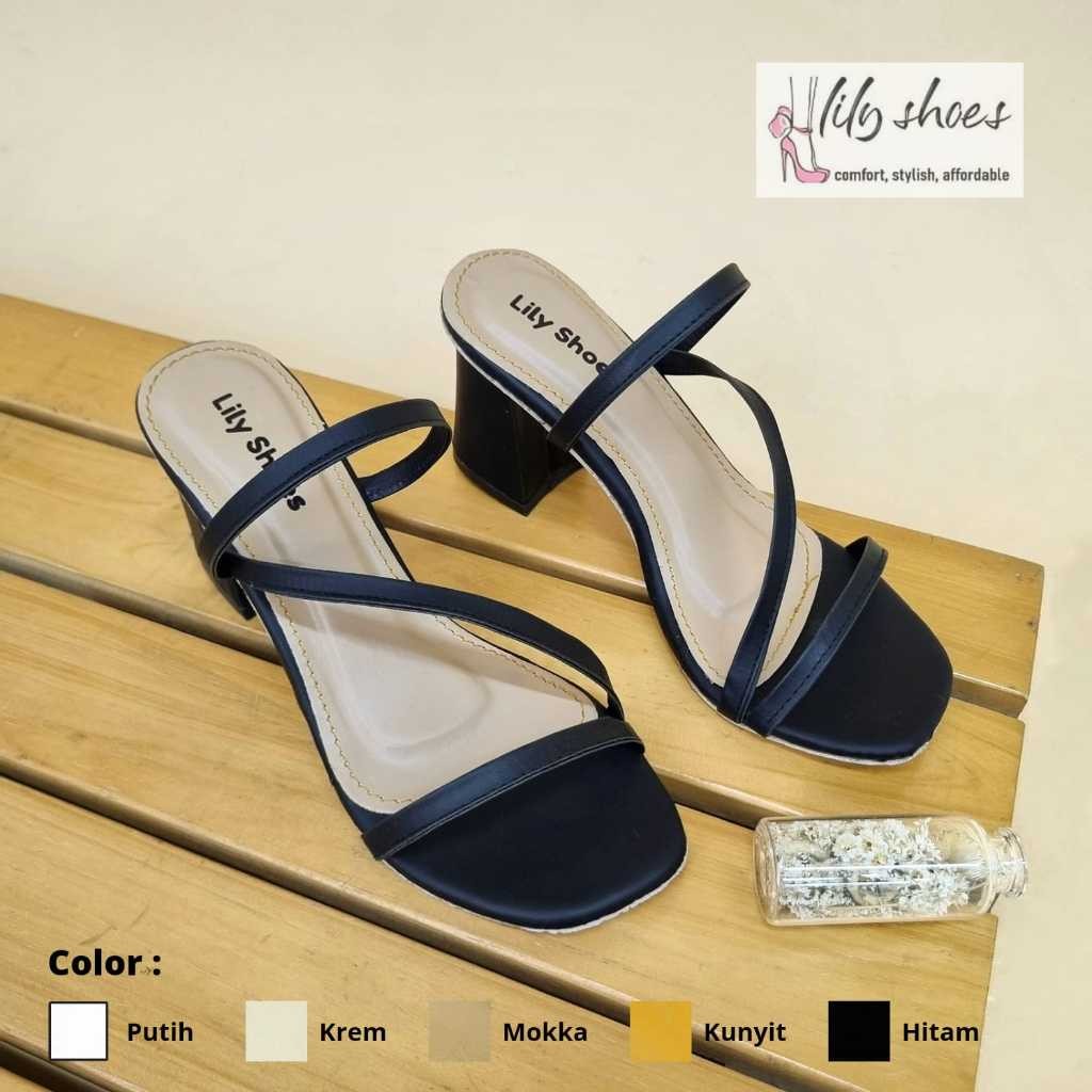 Jual LILY SHOES - Regina Sepatu Big /Chunky Heels | Shopee Indonesia