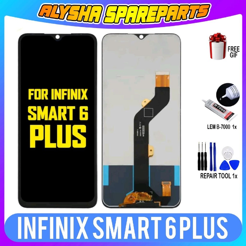 Jual LCD COMPATIBLE INFINIX SMART 6 PLUS X6823 X6823C FULSET | Shopee ...