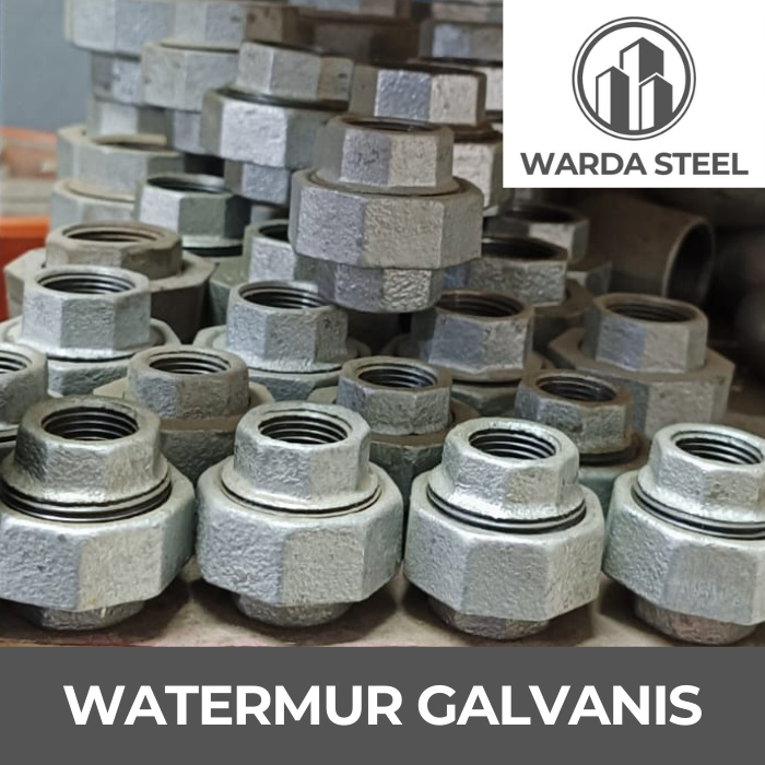 Jual Watermur Galvanis 1" Drat - Union Water Mur Moor Moer Besi Inch | Shopee Indonesia