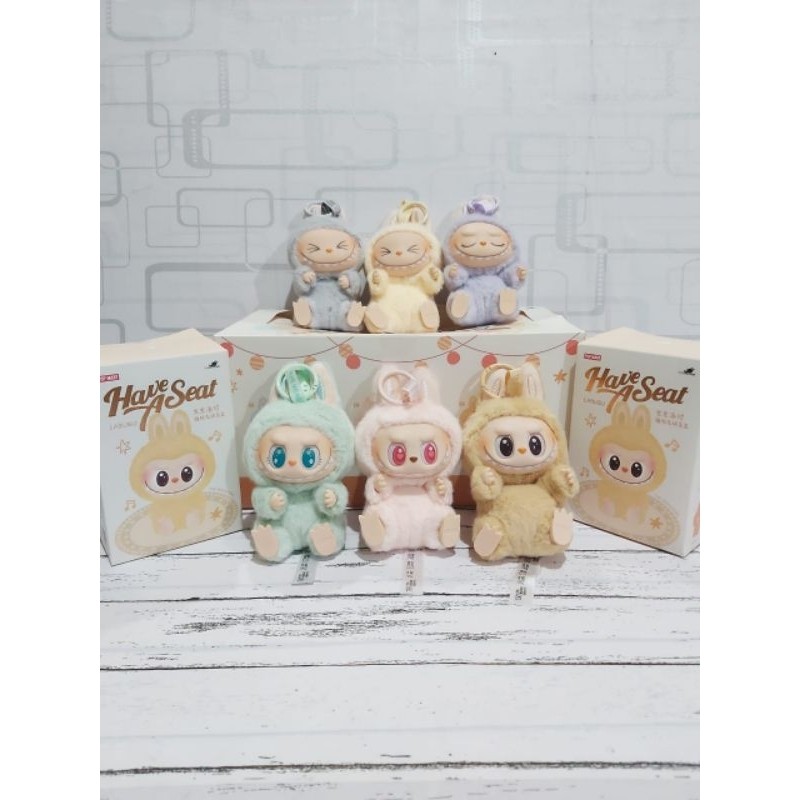 Jual ( READY STOCK ) POP MART The monsters Labubu Have a seat macaron ...
