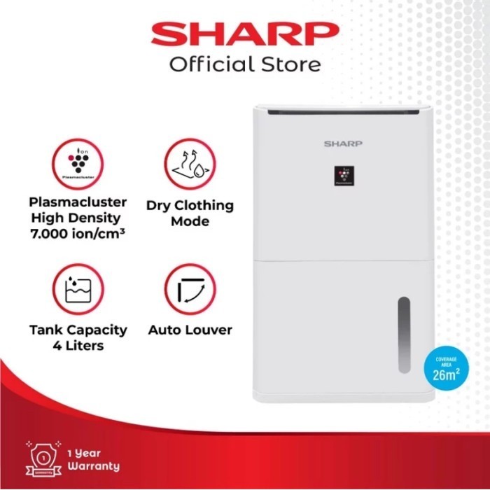 Jual Sharp Dehumidifier DW-D20A-W Plasmacluster High density 7.000 ion | Shopee Indonesia