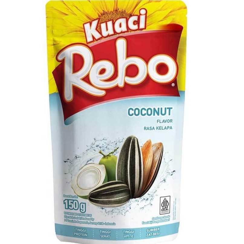 Jual Kuaci Rebo Rasa Kelapa 150 Gram | Shopee Indonesia