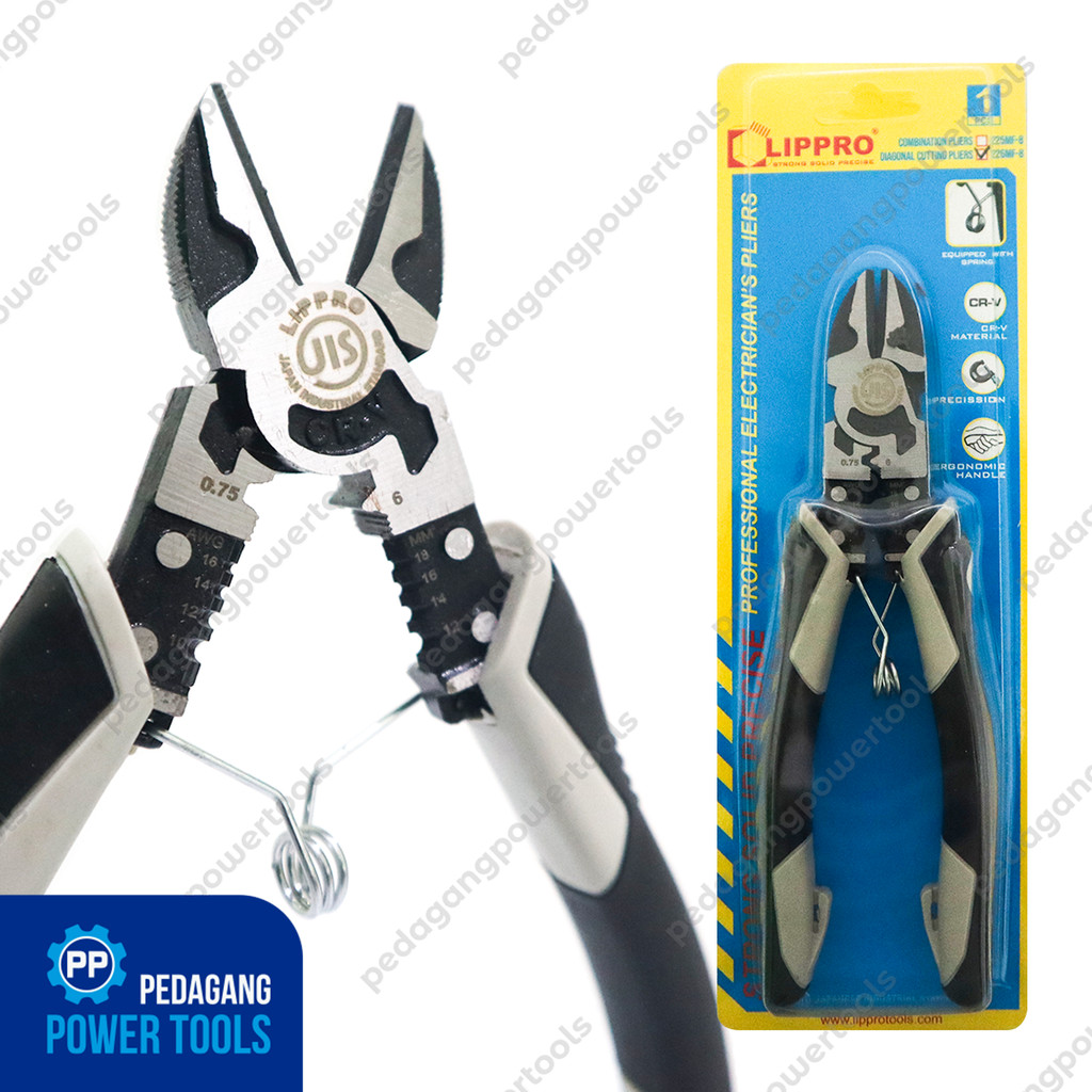 Jual LIPPRO 226MF-8 Tang Potong 8" Multifungsi Crimping Stripping Kabel ...