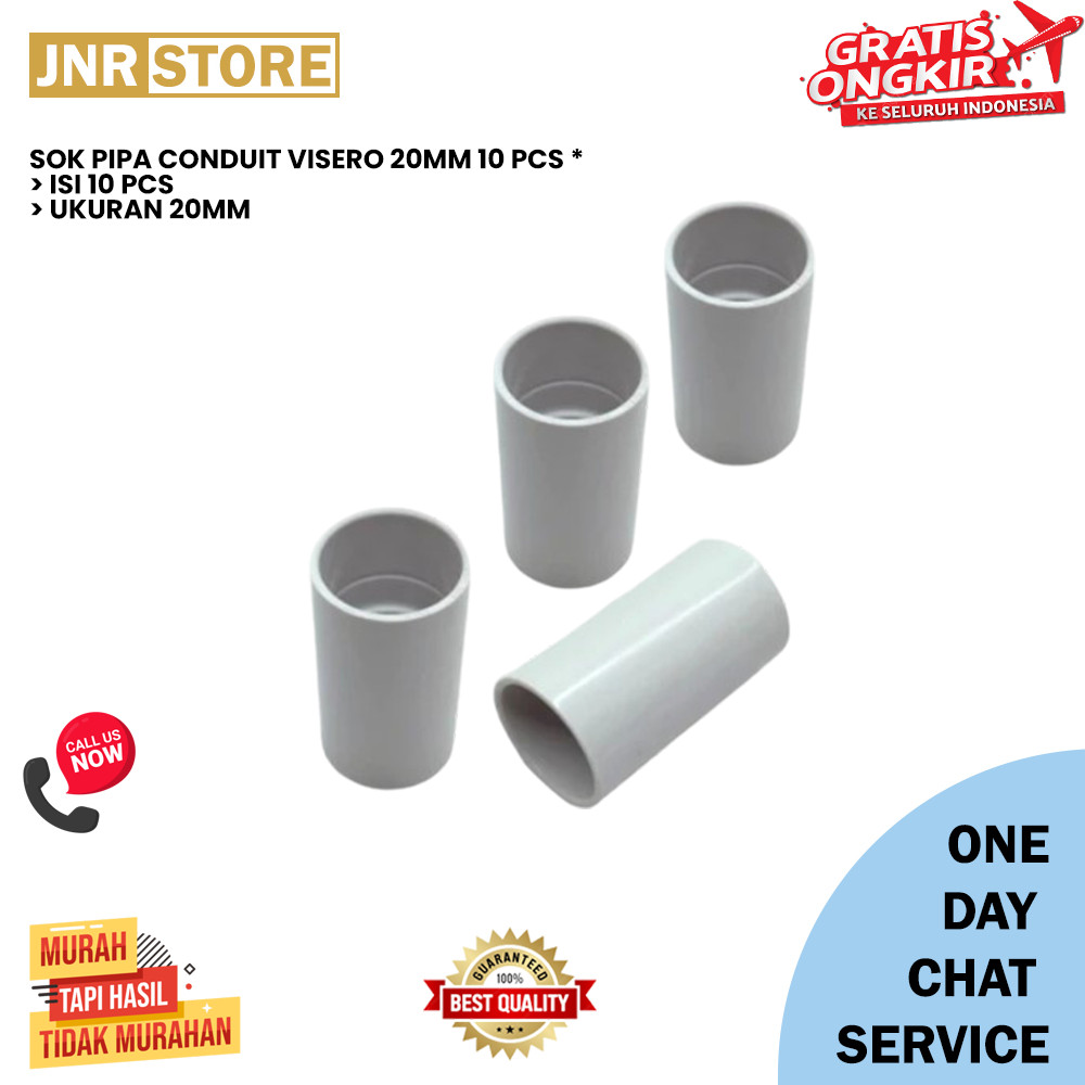 Jual SOK PIPA CONDUIT VISERO 20MM 10 PCS [JUNIOR] | Shopee Indonesia