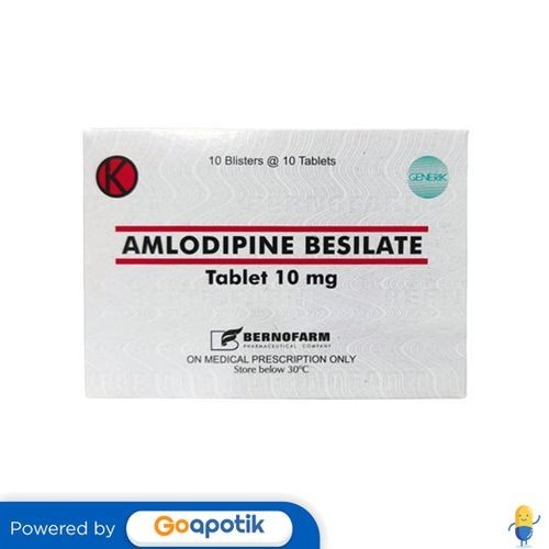 Jual Amlodipine Besilate Bernofarm 10 Mg Box 100 Tablet | Shopee Indonesia