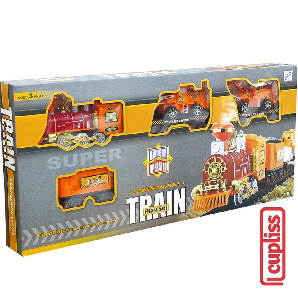 Jual VR Toys Train Play Set Engineering Series 19021B Mainan Kereta Api ...