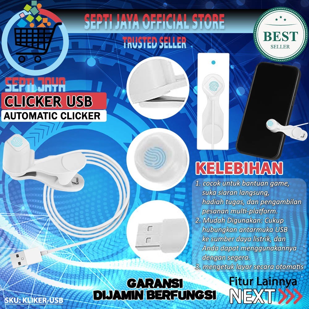 Jual Kliker USB Smart Clicker Alat Tap Tap Layar Klik Otomatis Screen ...