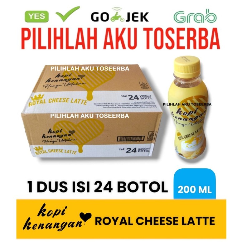 Jual KOPI KENANGAN ROYAL CHEESE LATTE 200 ml - ( 1 DUS isi 24 botol ...