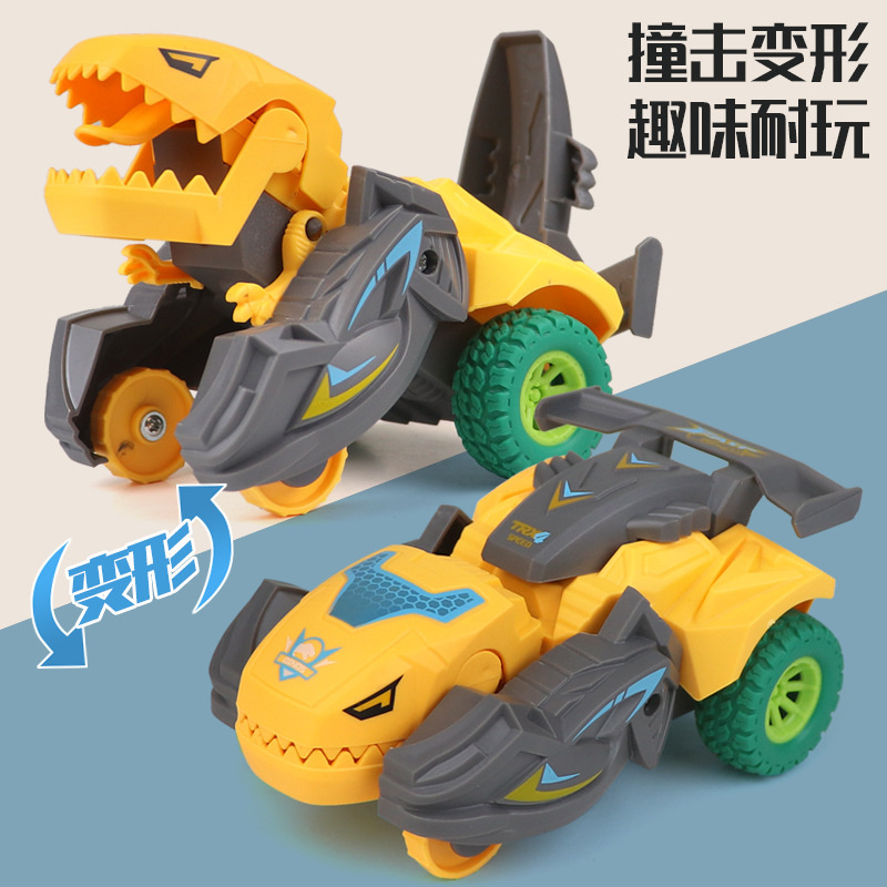 Jual Mainan Mobil Balap Putar Tahan Jatuh Mainan Dinosaurus Transformer ...
