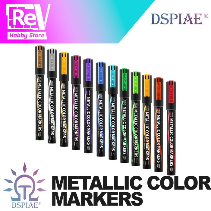 Jual DSPIAE METALLIC MARKER CHROME SILVER TITANIUM GOLD CHAMPAGNE MKS ...