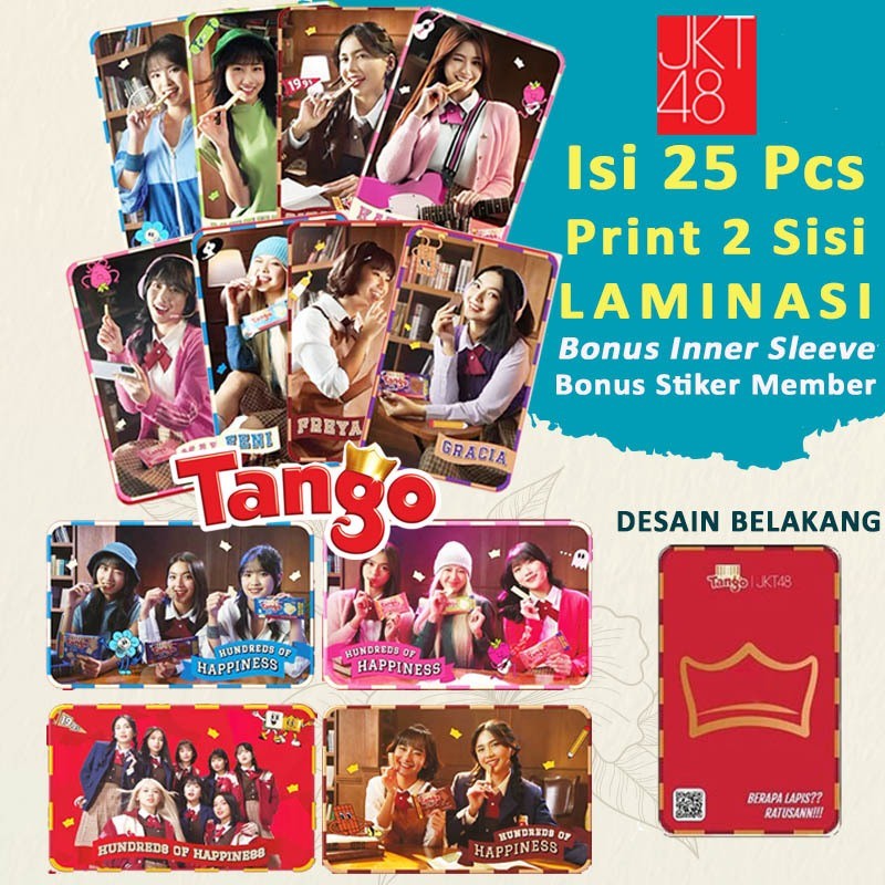 Jual Photocard JKT48 x Tango Set 25 Pcs Lomocard 2 Sisi Unofficial Kertas Tebal Termurah ...