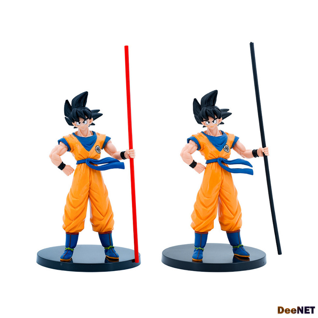 Jual Goku Holding a Stick Dragon Ball Goku Action FIgure PVC | Shopee ...