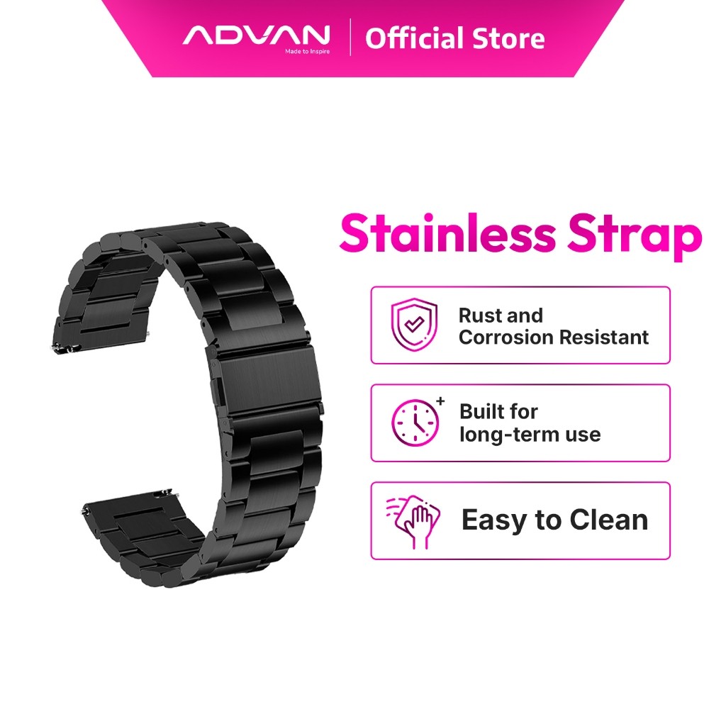 Jual ADVAN Stainless Strap Tali Jam Tangan 22mm Quick Release ...