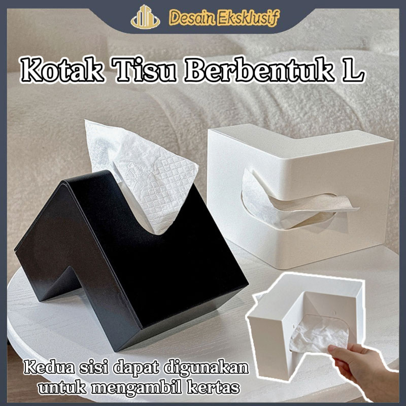 Jual Kotak Tisu / Tissue Box L Shape /Kotak Tisu Bergaya Minimalis ...