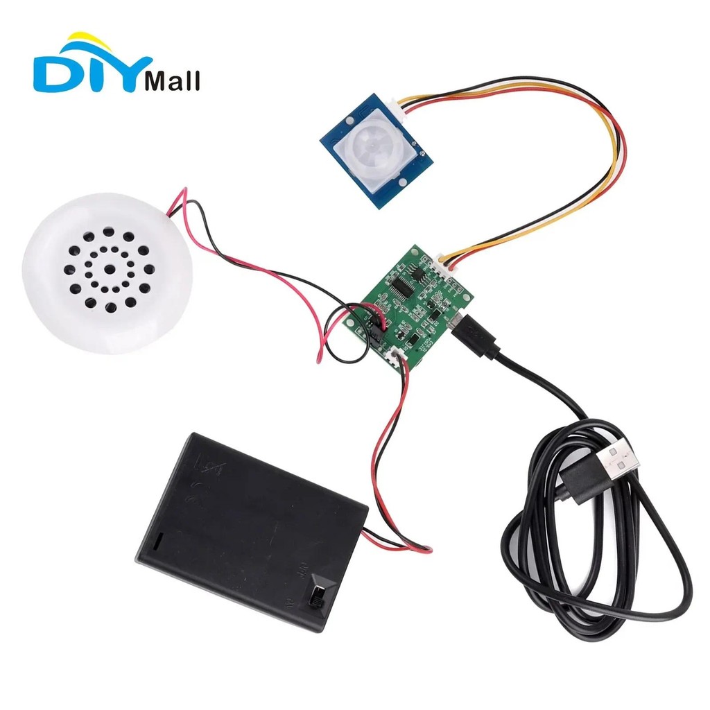 Jual DIYmall PIR Motion Sensor MP3 Music Player with Voice Recording ...