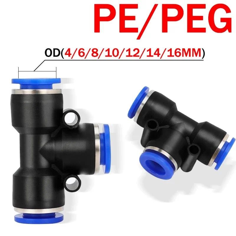 Jual 10PCS Pneumatic Fittings Quick Connector Air Hose Connectors ...