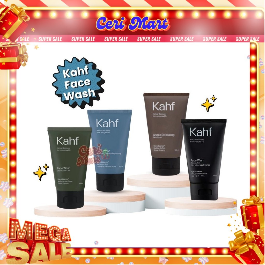 Jual KAHF Man Facial Wash 100 ml / Sabun Cuci Muka Pria - Laki Laki ...
