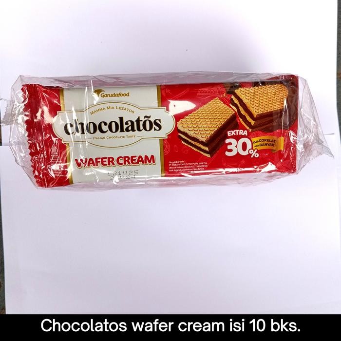 Jual Chocolatos Wafer Cream kemasan renceng | isi 10 sachet | Shopee ...