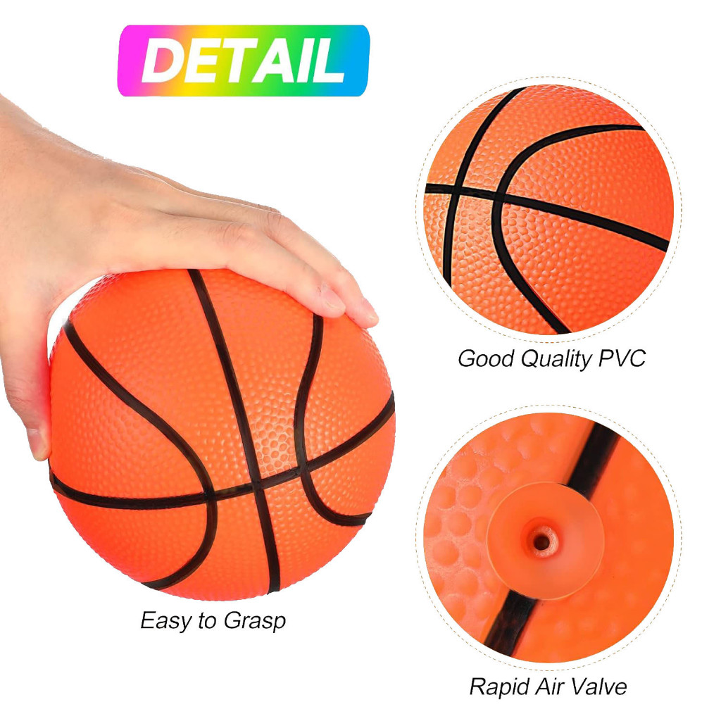 Jual Mainan Anak ISI 1PCS BOLA BASKET Bola Basket Anak Mini PVC ...