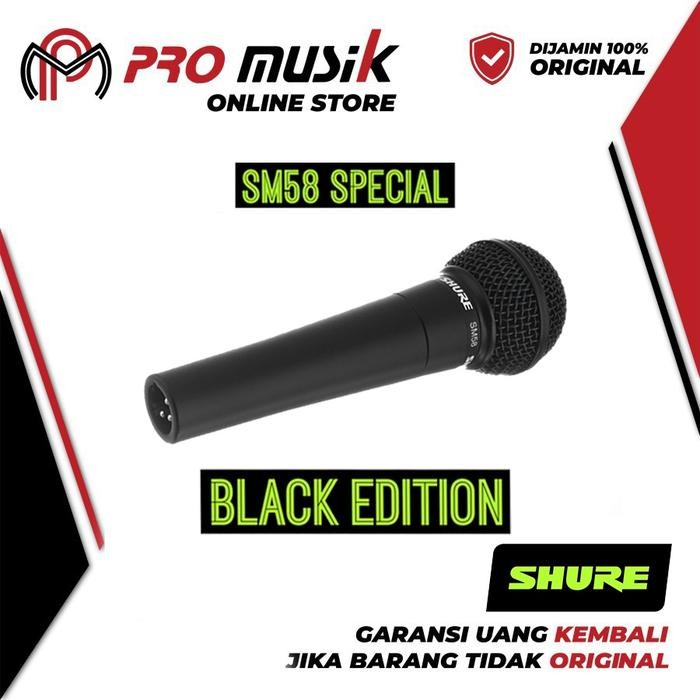 Jual Mic Kabel Shure SM58B Special Black Edition Dynamic Vocal ...