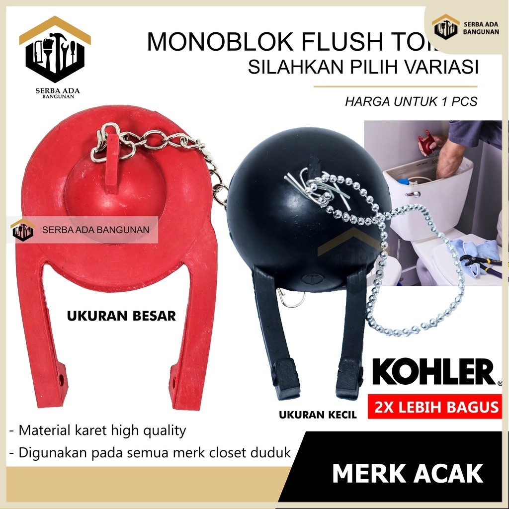 Jual SAB MONOBLOK BESAR KECIL FLUSH KARET MODEL TOTO PELAMPUNG TUTUP ...