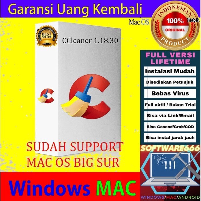Jual CCleaner Professional Edition 1 [Mac] - SOFTWARE - APLIKASI - PC ...