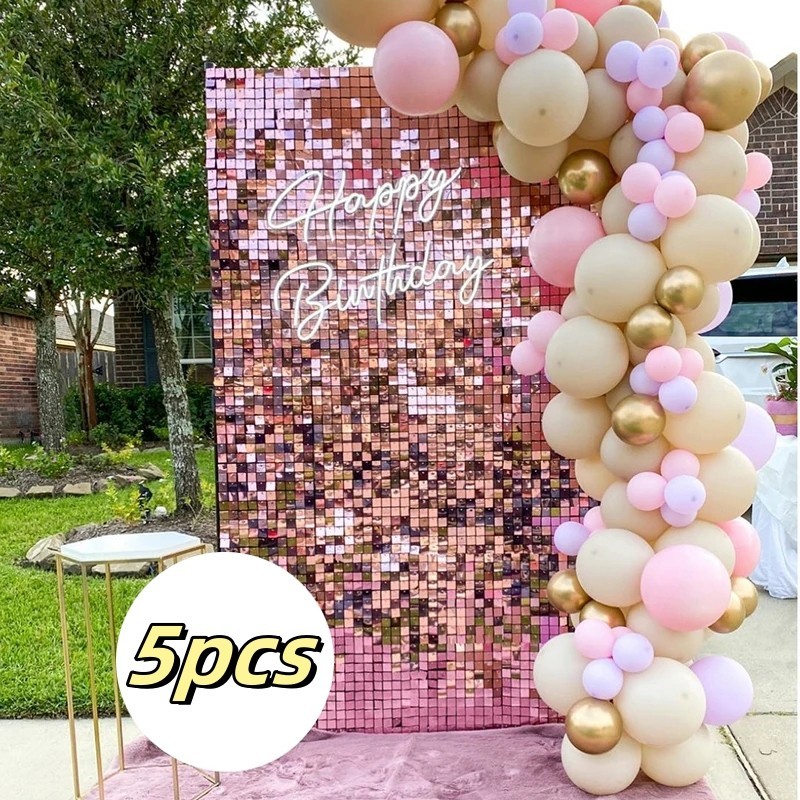Jual 5pcs 30*30cm Square Sequin Tile Backdrop / Sequin Backdrop ...