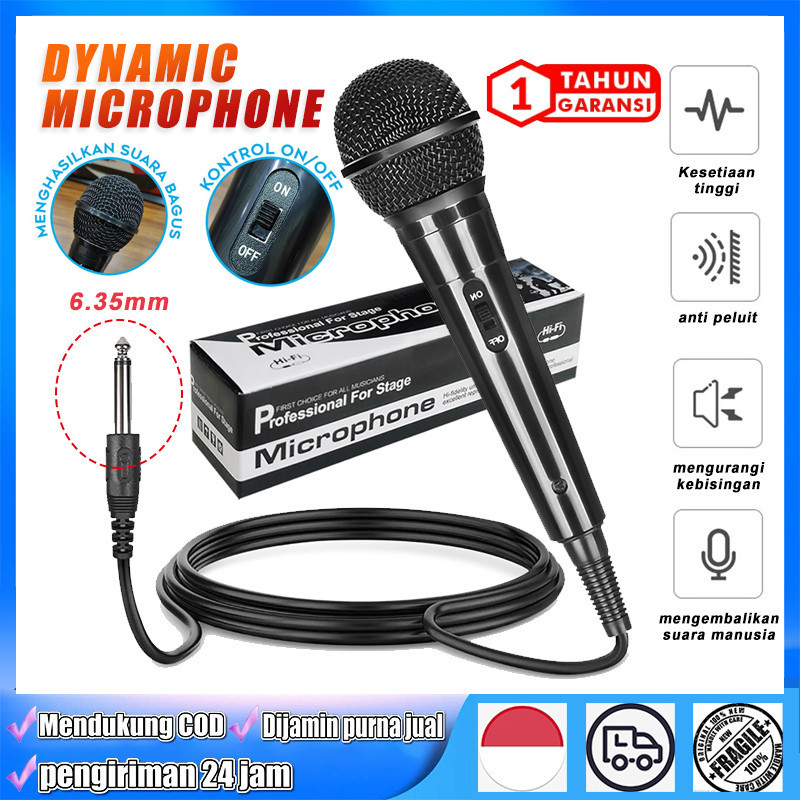 Jual [ Garansi Resmi 1 Tahun] Profesional Dynamic Microphone Ukuran ...