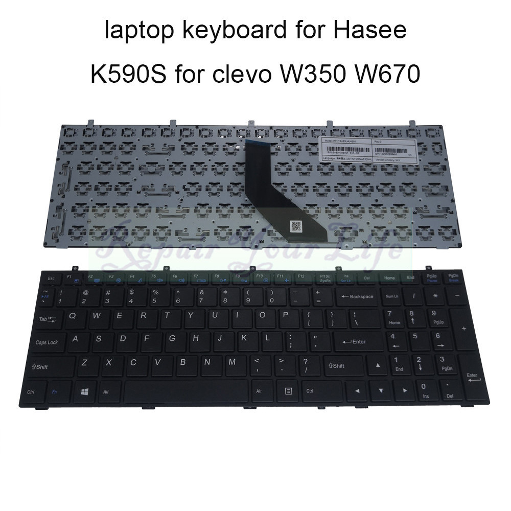 Jual PREORDER US Replacement keyboards for Hasee K590S K660E for Clevo ...