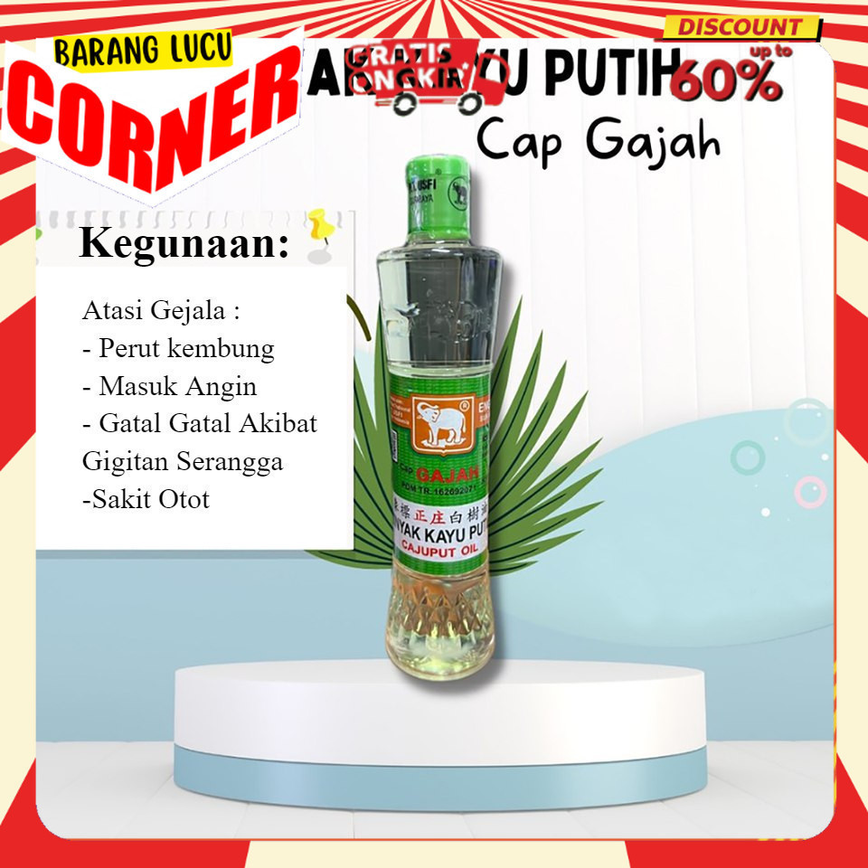 Jual LIVE Minyak Kayu Putih Cap Gajah Gadjah USFI Botol Plastik 30ml2 ...