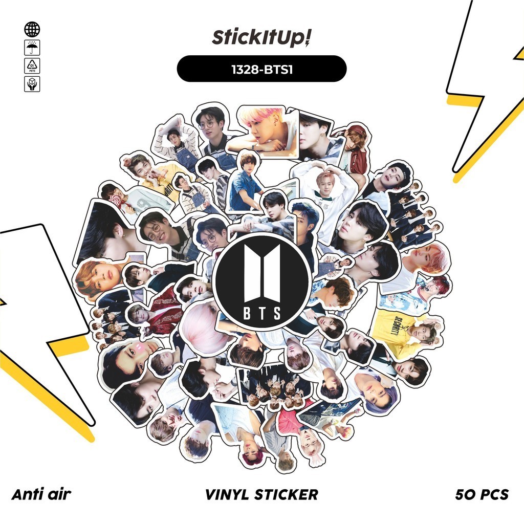 Jual COD 100 Pcs Stiker Pack Album BTS Lucu Aesthetic Vynil Waterproof ...