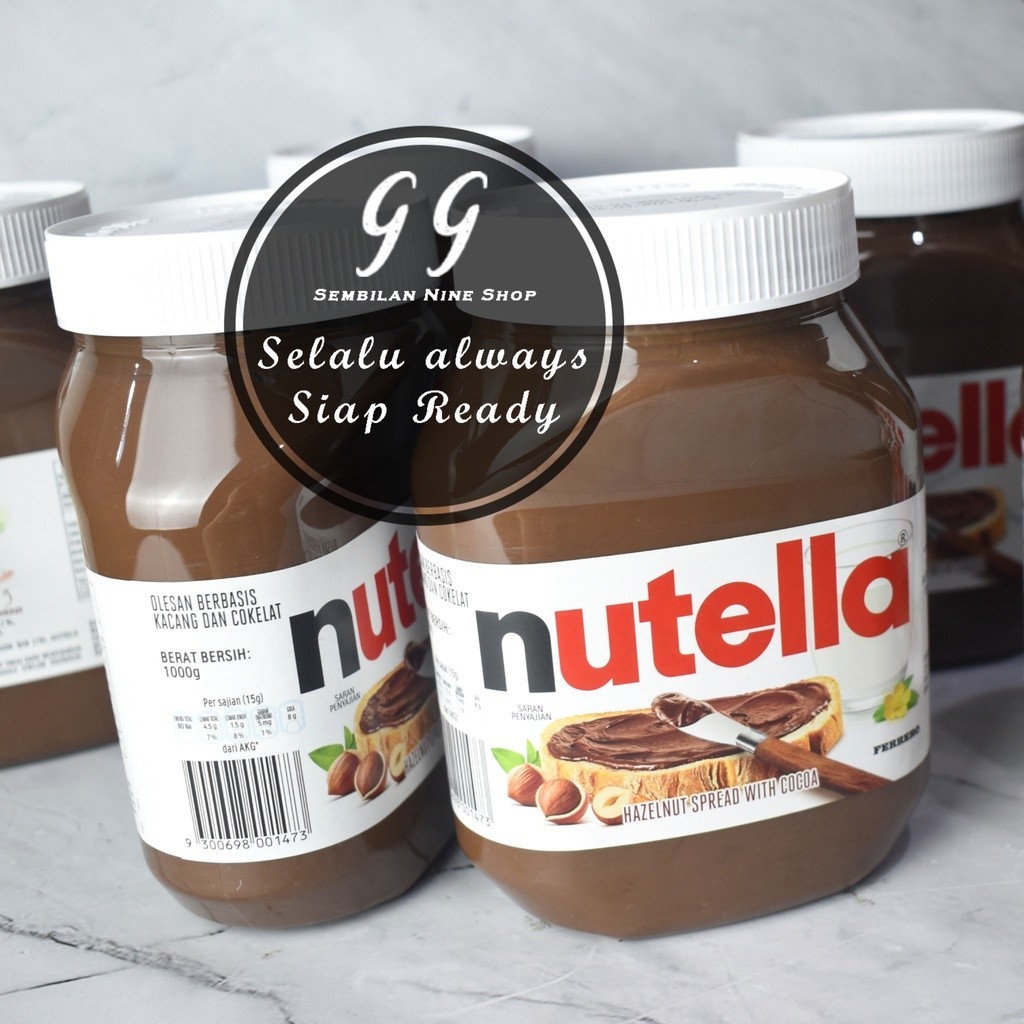 Jual NUTELLA 1 KG 1000 Gram Selai Cokelat HAZELNUT Spread With Cocoa ...