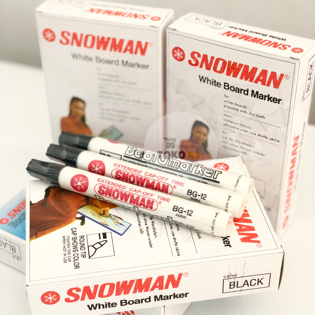 Jual SPIDOL PAPAN TULIS BG-12 SNOWMAN PACK | Shopee Indonesia