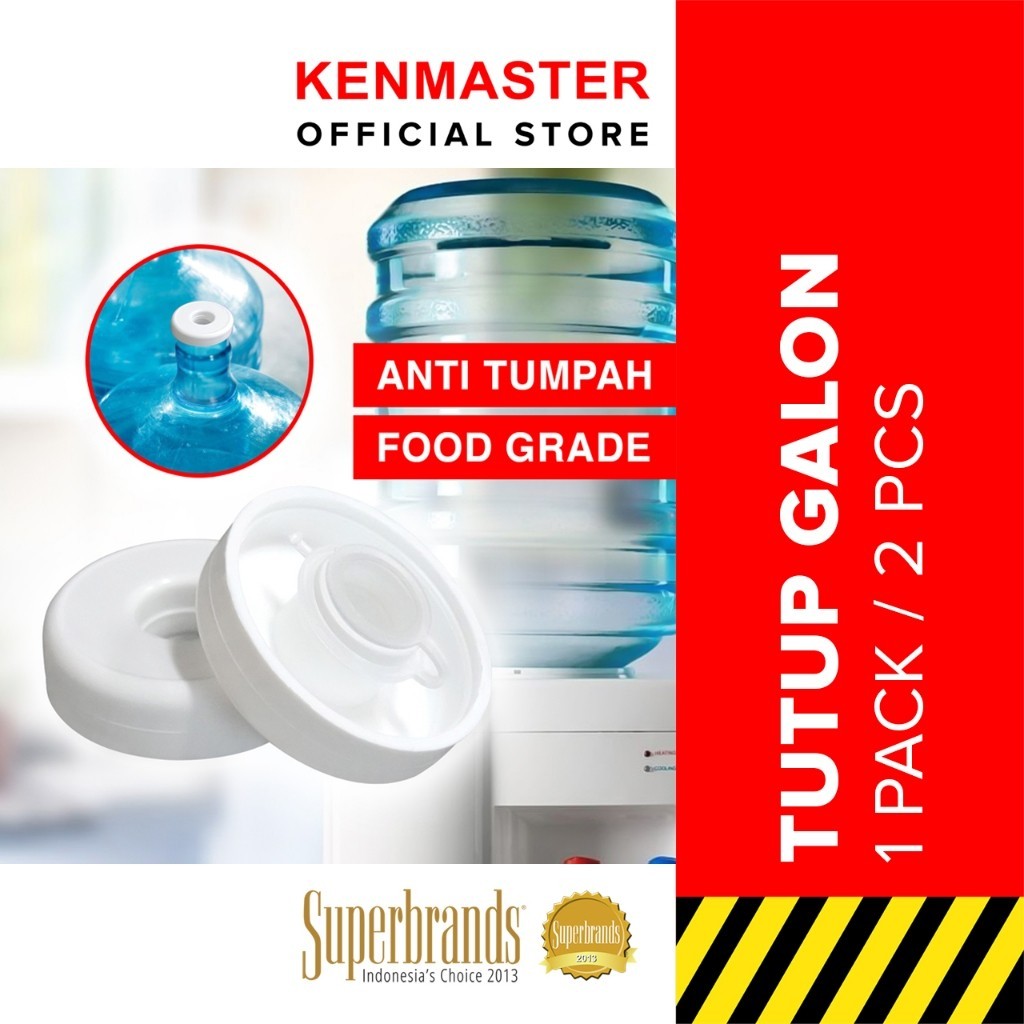 Jual Tutup Galon KENMASTER Plastik Tutup Cap Air Galon Mineral Putih ...