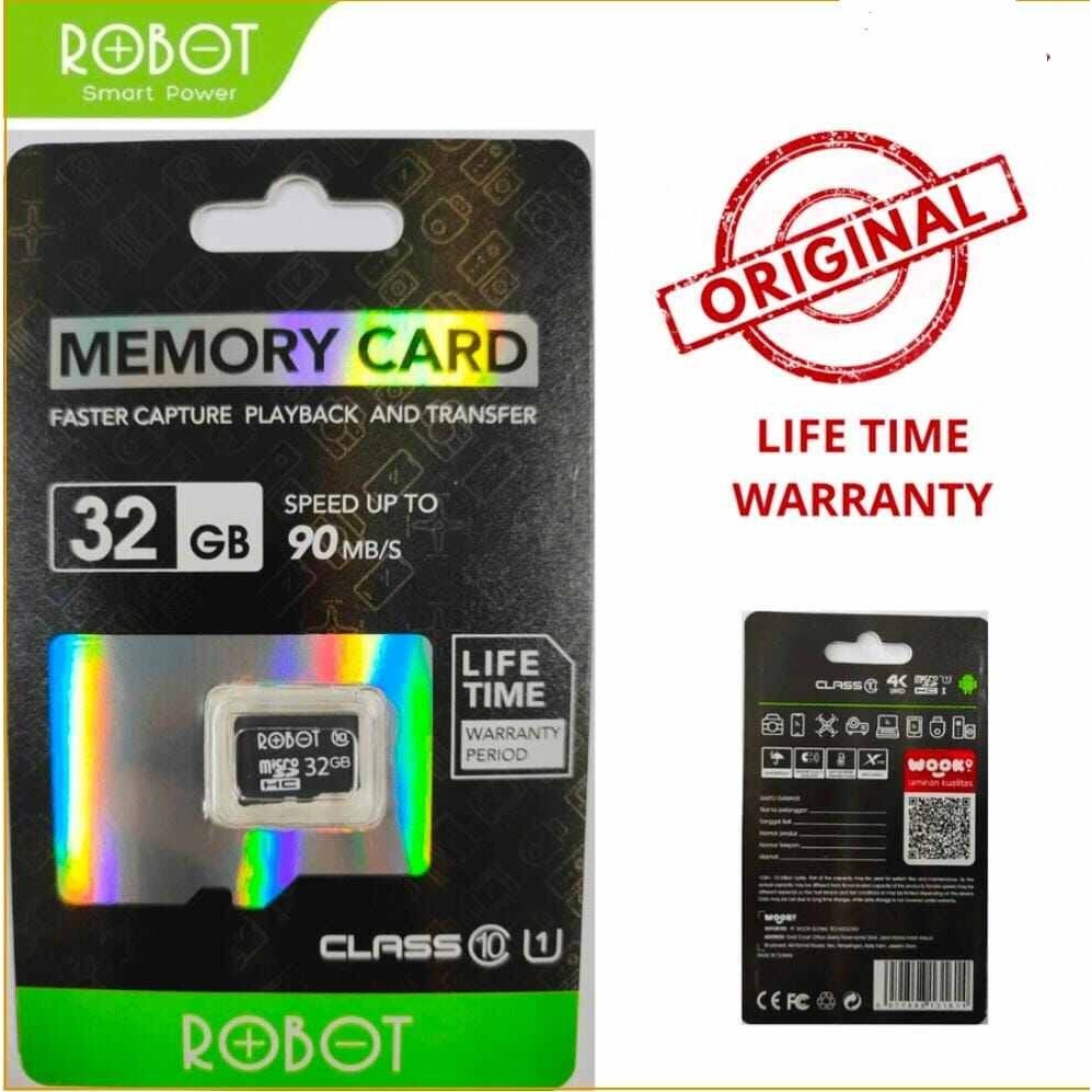 Jual Robot Kartu Memory HP Micro SD 32GB Class 10 Memory Card Original ...