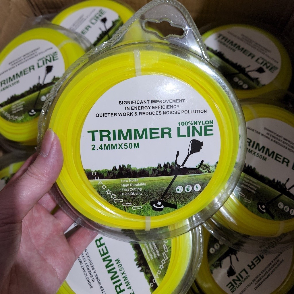 Jual Tali Senar Nylon Mesin Potong Rumput 50 meter Trim Line | Shopee ...